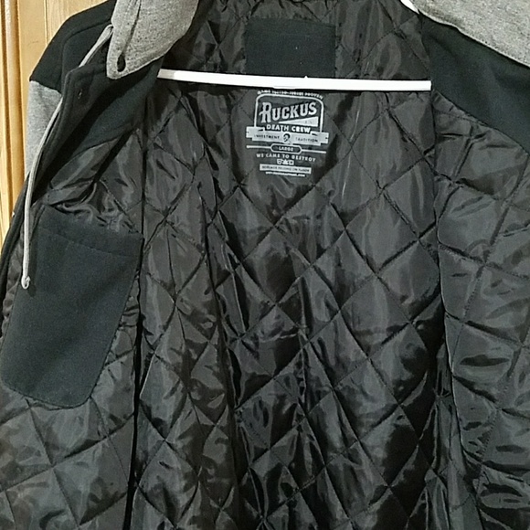 Ruckus Apparel | Jackets & Coats | Ruckus Hooded Varsity Jacket | Poshmark